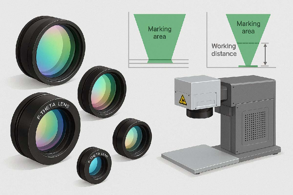 Cómo elegir la lente correcta para tu marcadora láser